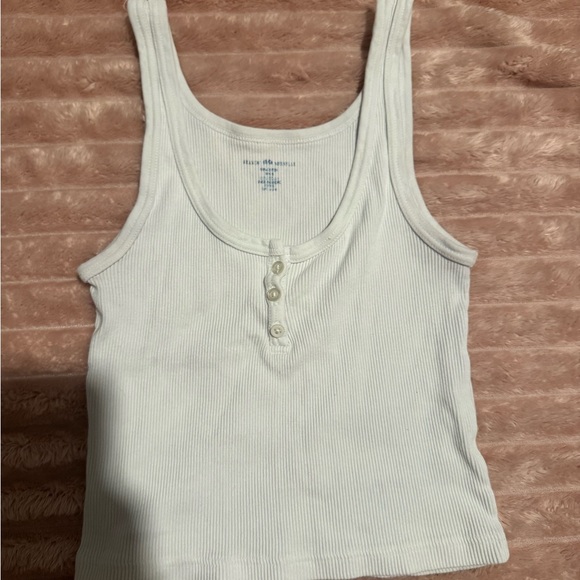 Brandy Melville | Tops | Brandy Melville White Ribbed Tank Top | Poshmark